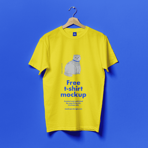Free Hanging T-Shirt Mockup - Allmockups