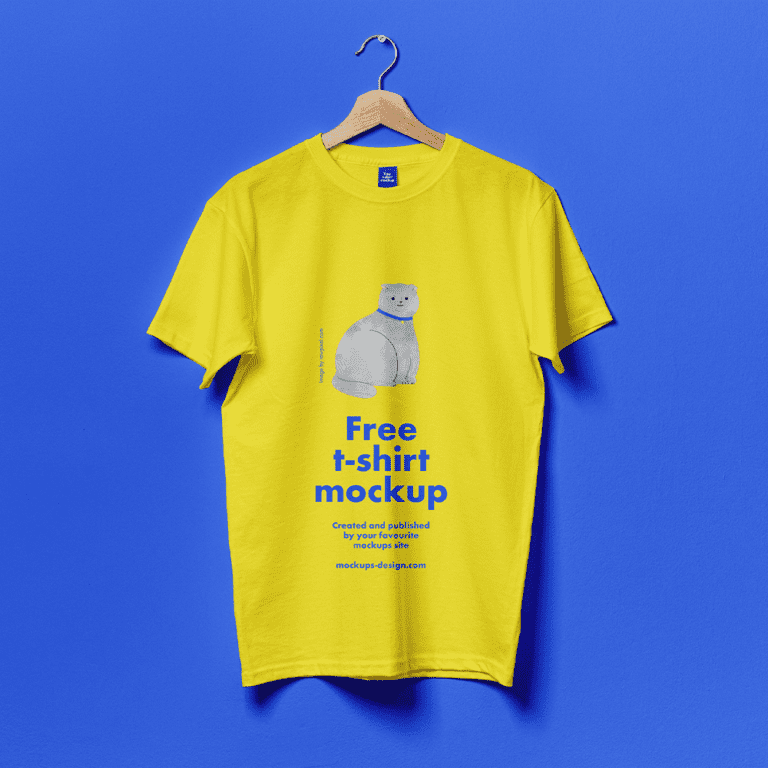 Free Hanging T-Shirt Mockup - Allmockups