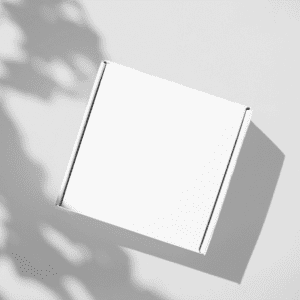White Square Mailer Box Mockup - Allmockups